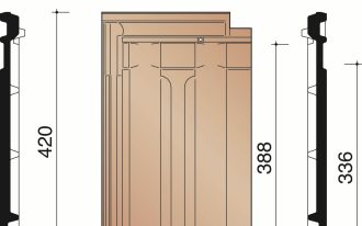 Rode Koramic vlakke dakpan - Standard keramische dakpan Natuurrood