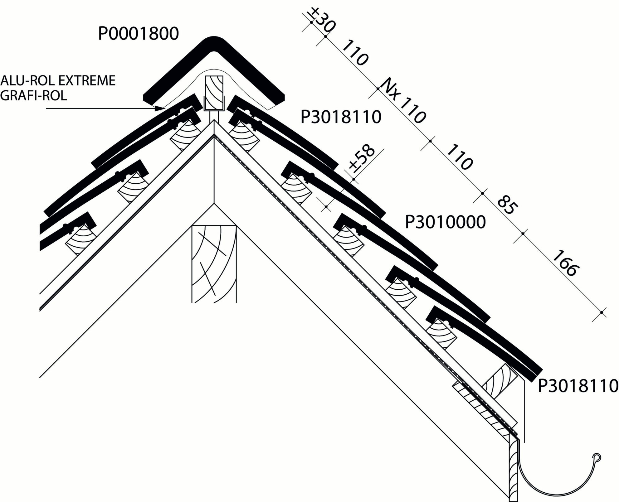 Gezellig rustieke Koramic tegelpan - Tegelpan 301 keramische dakpan Rustiek