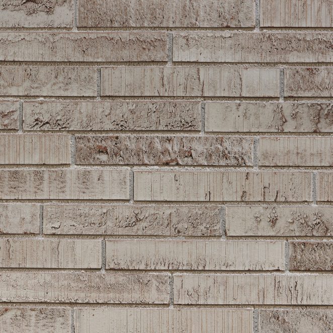 Brique de parement en terre cuite de couleur gris graphite signée Terca ...