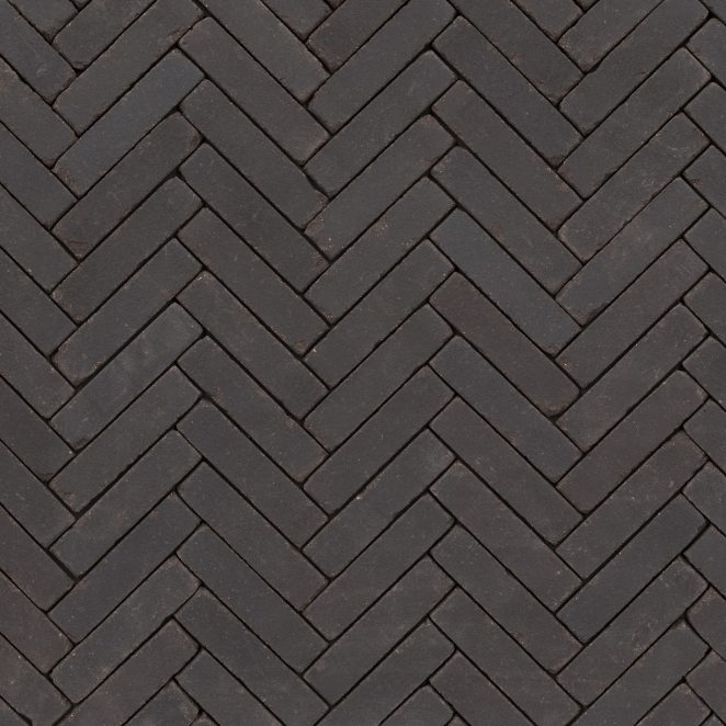 Trendline Retro Ares - Zwarte getrommelde keramische kleiklinkers