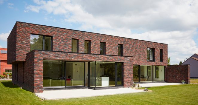 Maison Moderne Avec Brique Rouge | Ventana Blog