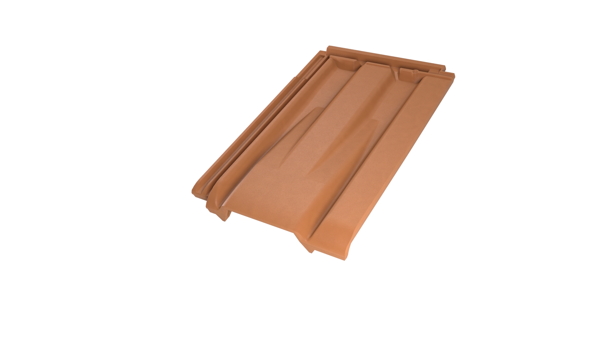 Rode Koramic vlakke dakpan - Mega keramische dakpan Natuurrood