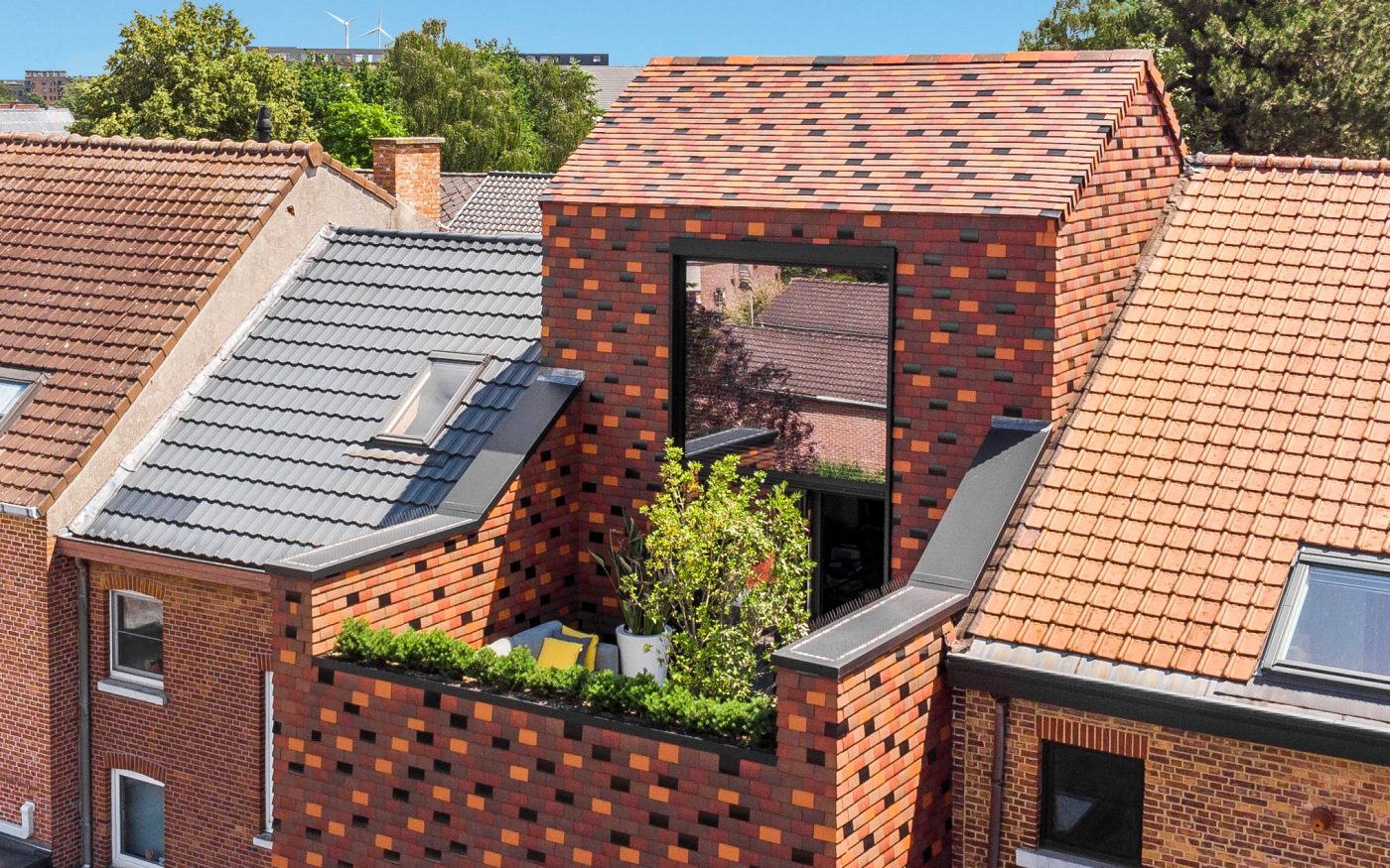 Rénovation avec des tuiles plates à Hasselt