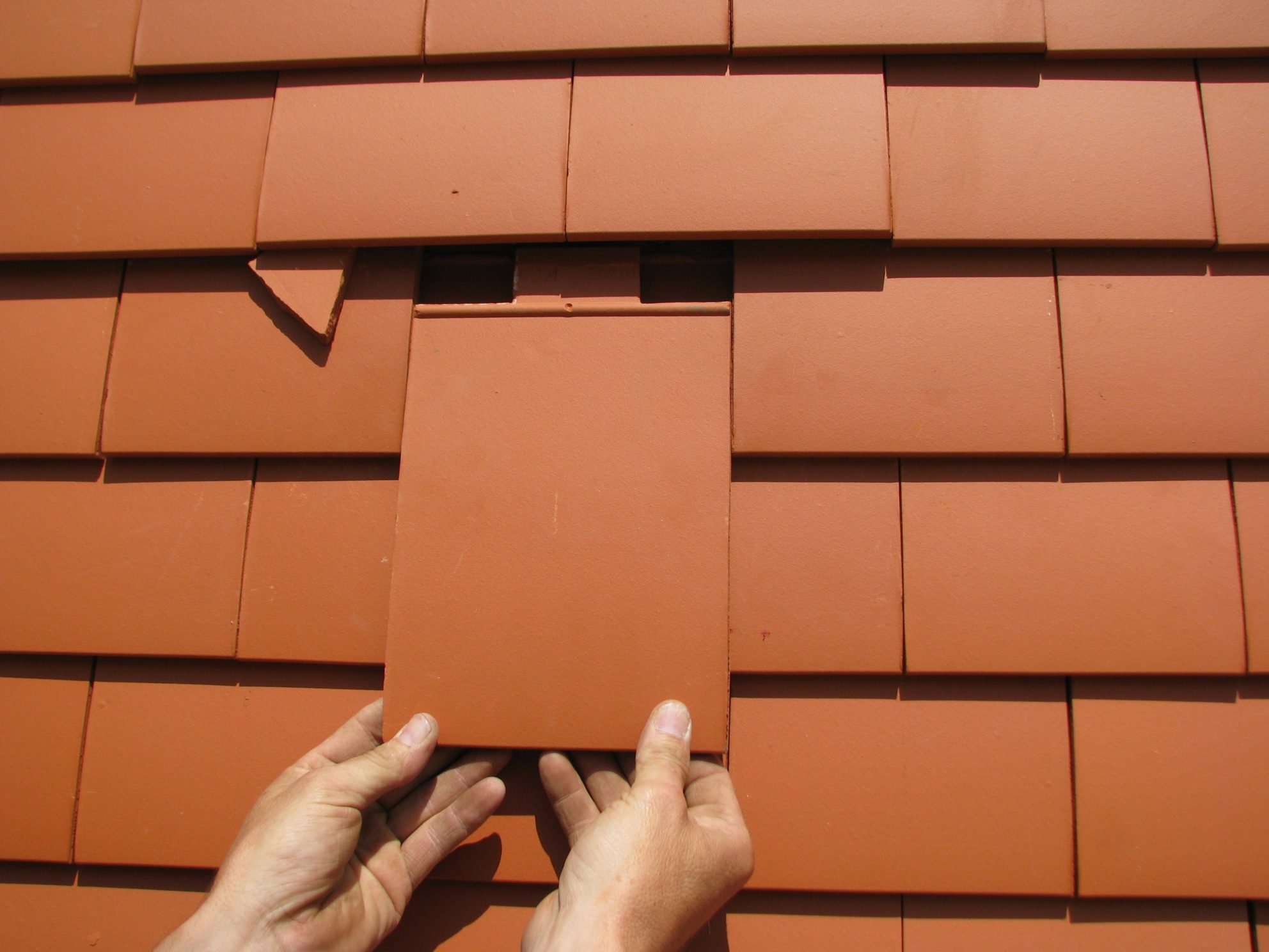 Installation tuiles