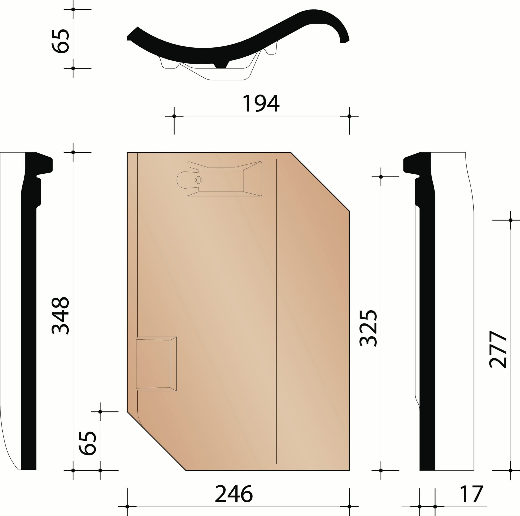 Vieille tuile Pottelberg 451 Rustique