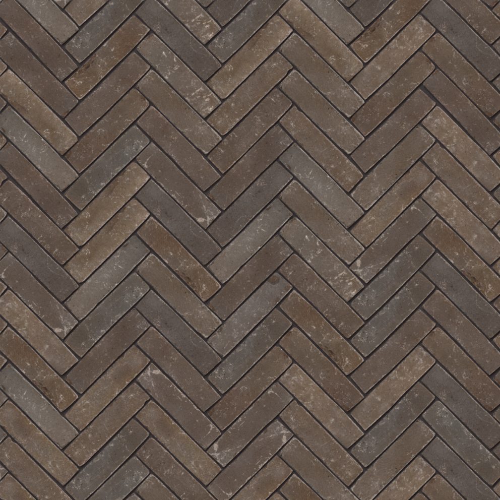 Genuanceerd grijsbruin Wienerberger ongetrommelde keramische ...