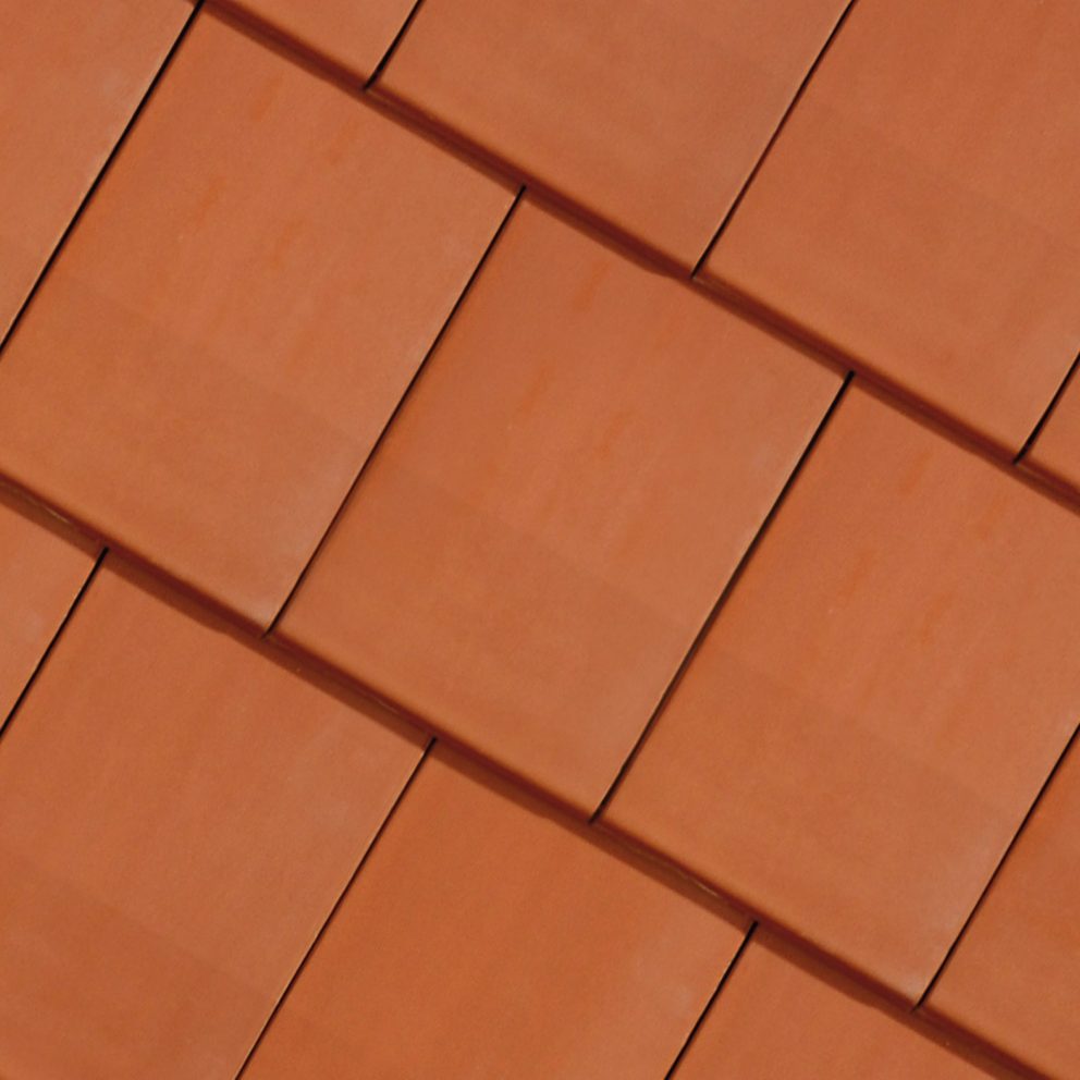 Rode Koramic vlakke dakpan - Datura keramische dakpan Natuurrood