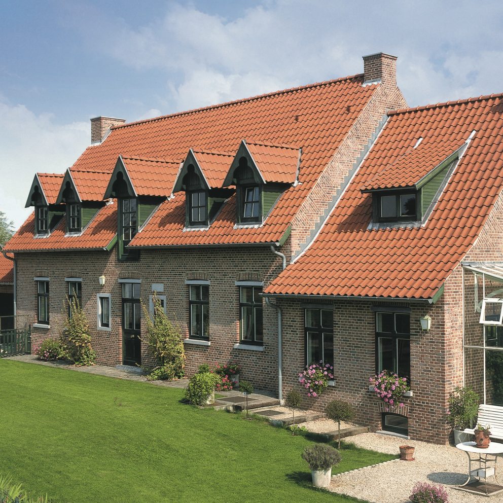 Rode Koramic holle dakpan - OVH Klassiek keramische dakpan Natuurrood