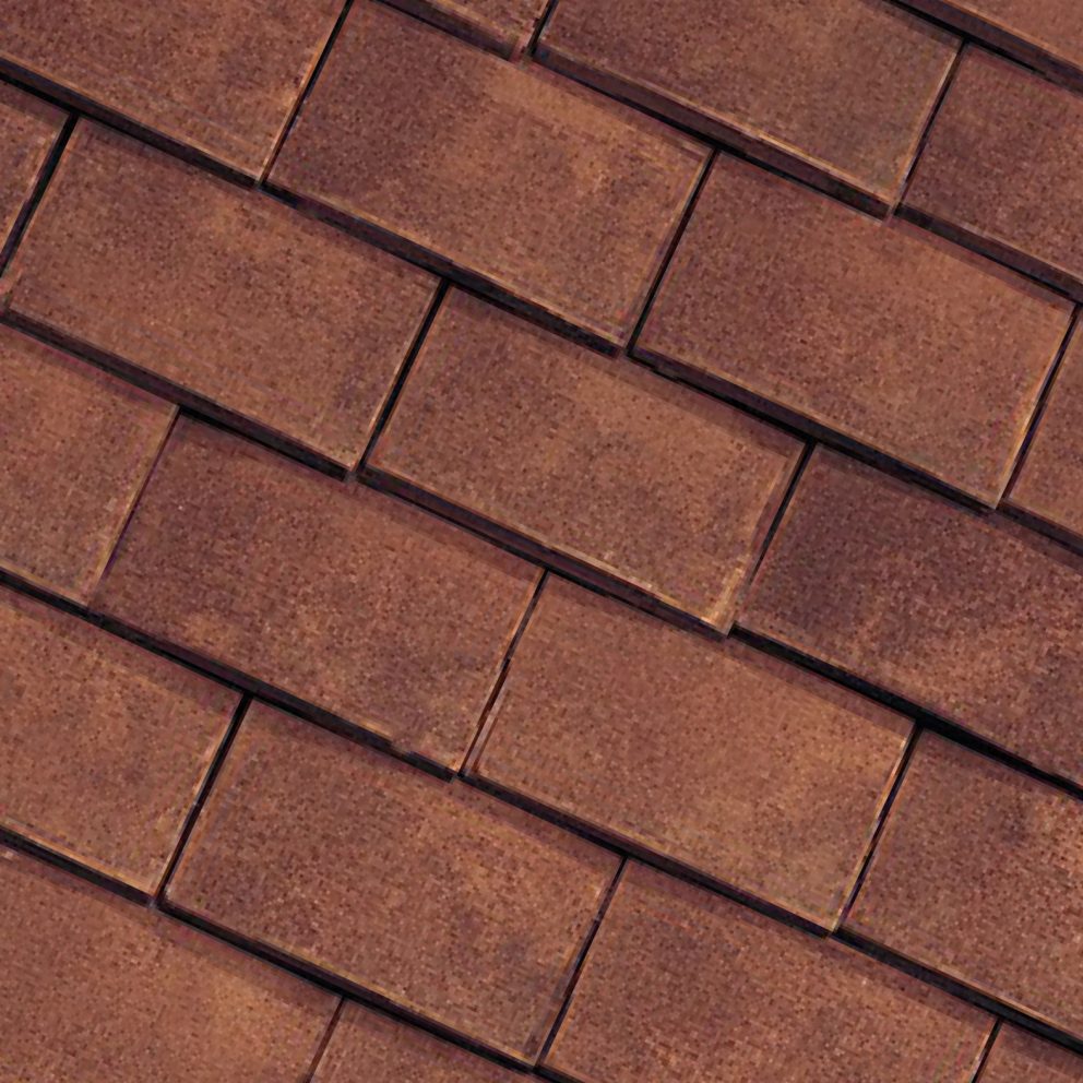 Tuile plate en version rouge signée Koramic - tuile plate en terre ...